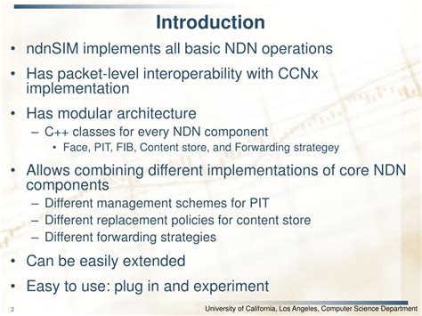 PPT NdnSIM A Modular NDN Simulator Introduction And Tutorial PowerPoint Presentation ID