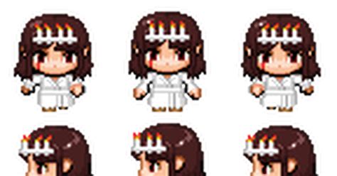 ドット絵 博麗霊夢お化け Rpgツクールmv用歩行グラフィック スペキュラム合金のイラスト Pixiv