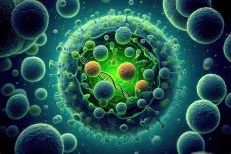 Foreign Cells And Microorganisms Living In The Human Body Premium Ai