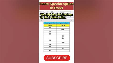 exceltrick paste special in excel excel exceltips exceltutorial shorts