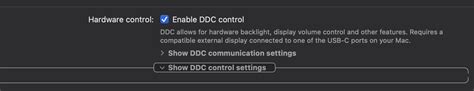 After Disabling All Ddc Options `show Ddc Control Settings` Is Empty
