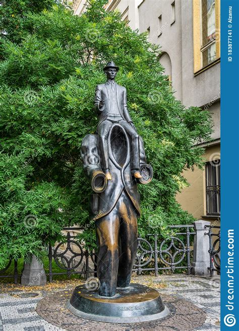 Franz Kafka Monument On Prague In Czech Republic Editorial Photo