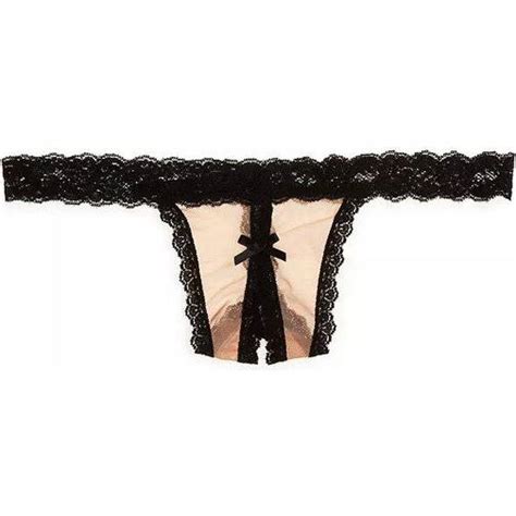 Hanky Panky Nude Illusion Crotchless G String Mochablack • Price