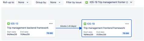 Refine The Dependencies Report In Advanced Roadmaps Jira Software Cloud Atlassian Support