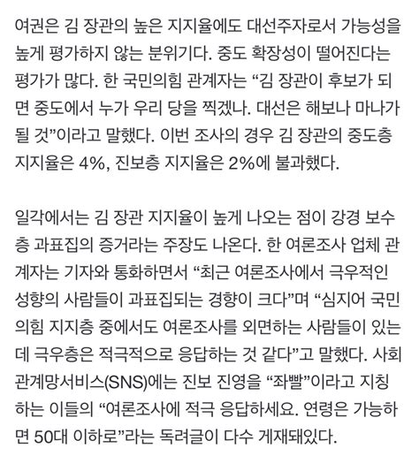 잇싸 김문수 여권 1위에 대한 국민의힘 관계자들의 반응
