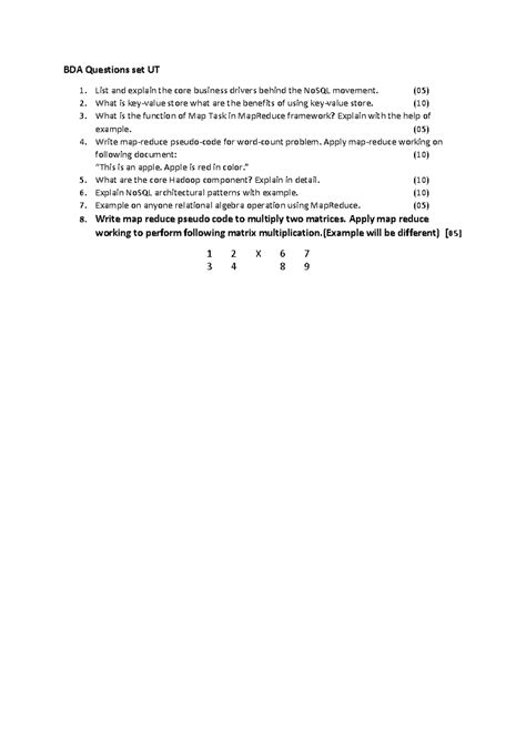 bda question bank ut bda questions set ut 1 list and explain the