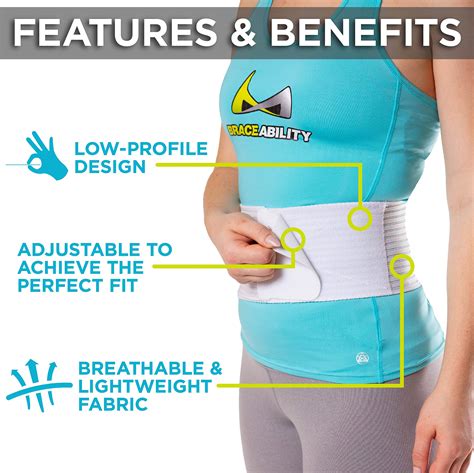 Braceability Hernia Belt For Men And Women Stomach Truss Binder With