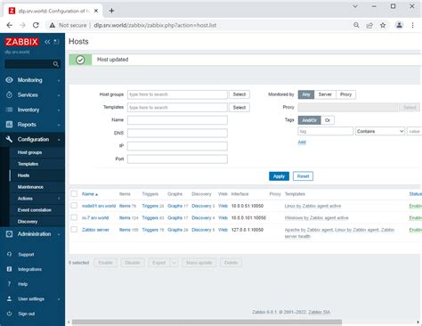 CentOS Stream 8 Zabbix 6 0 Add Monitoring Target Item Server World