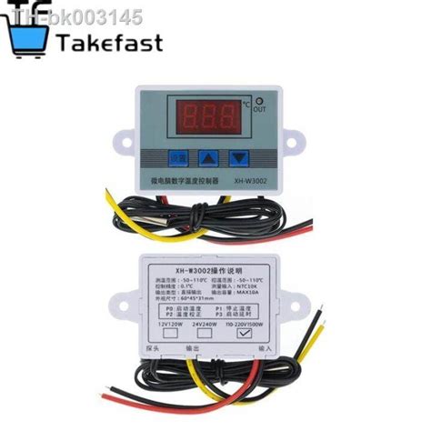 AC110 220V Digital LED Temperature Controller XH W3001 XH W3002 XH
