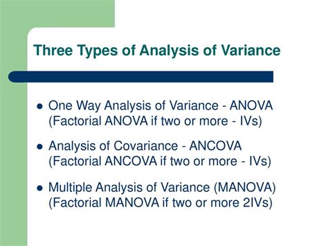 Multivariate Analysis: Analysis of Variance - ppt download