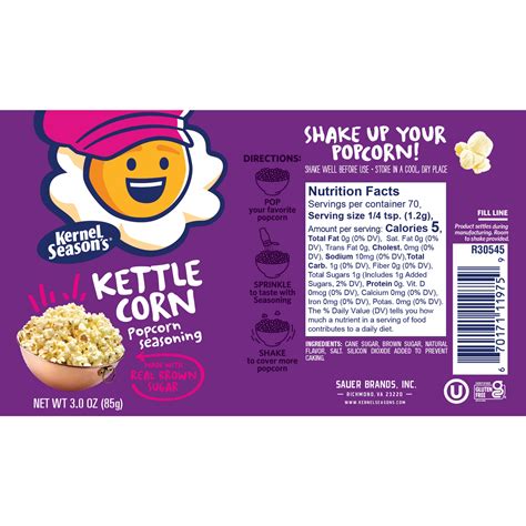 Kernel Seasons Kettle Corn Popcorn Seasoning Sauer Brands
