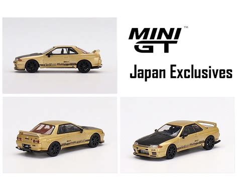 MINIGT Japan Exclusive Top Secret Nissan Skyline GT R VR32 Top Secret Gold