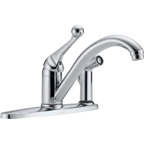 Delta Classic Single Handle Integral Spray Kitchen Faucet In Chrome Discontinued