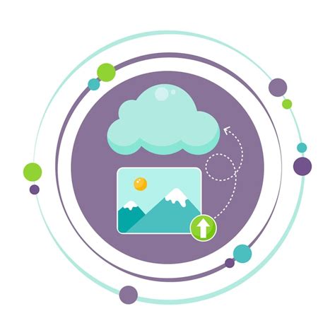 Premium Vector Photo Or Image File Being Uploaded And Stored On The