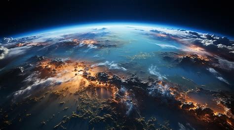 Premium Photo Celestial Sphere Planet Earth From Space