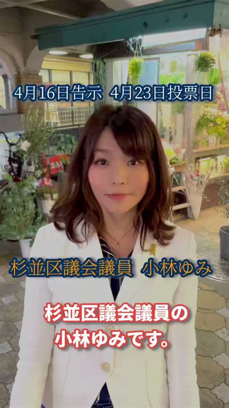 渡海 千明 On Twitter 区長を筆頭に極左化した杉並区議会への挑戦、全力で応援させて頂きます。 小林ゆみ 杉並区議会議員選挙