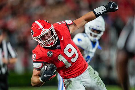 Georgias Brock Bowers Injured On Field Impact Return Timeline The