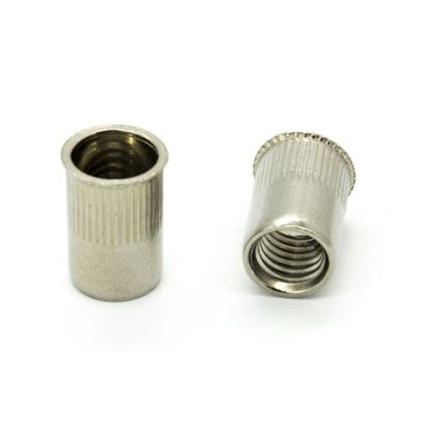 Inserti Filettati In Inox A Testa Ridotta A Filo Con Corpo Cilindrico Zigrinato M Grip Da