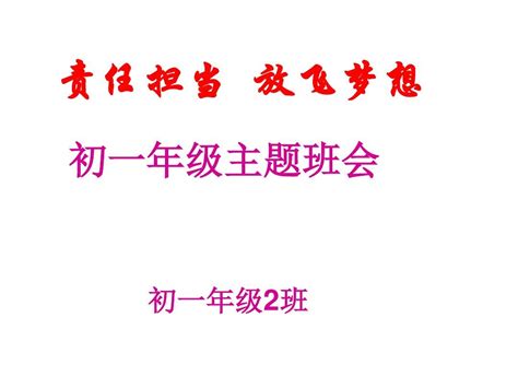 班主任主题班会课件：责任担当放飞梦想共33张ppt班队会word文档在线阅读与下载无忧文档