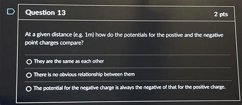 Solved Question 13n2 Ptsnat A Given Distance Eg 1m