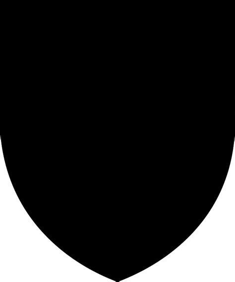 Heraldic Shield Shape Free Vector Silhouettes On
