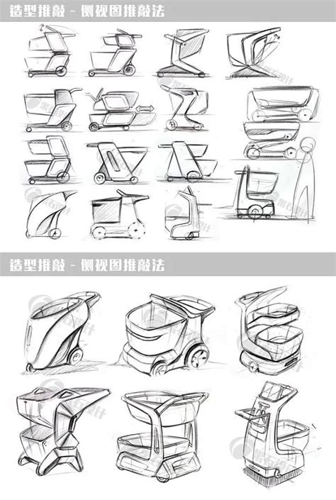 其中包括图片：侧视图推敲法绘制原创产品 花瓣网