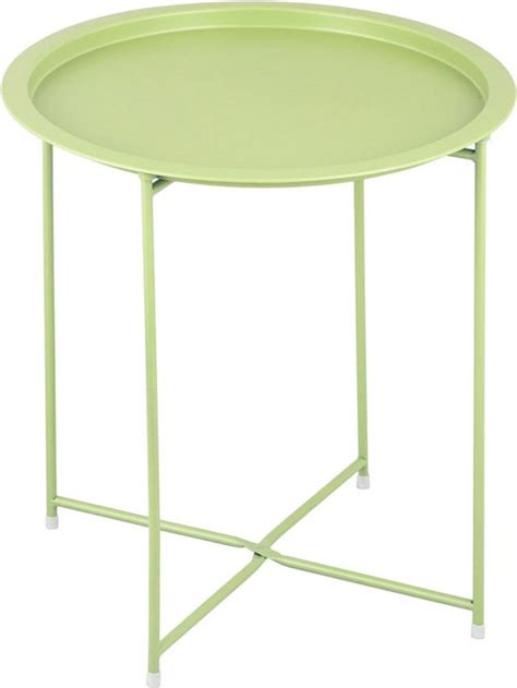 SVJ Bijzettafel 47x47x51 Cm Metaal Groen Bol