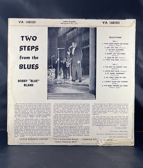 Bobby Bland Two Steps From The Blues Vinyl Lp Five Rise Records