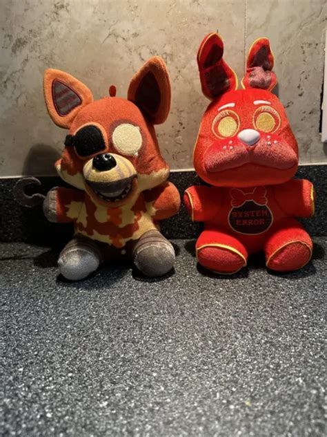 Five Nights At Freddys Bonnie System Error And Dreadbear Foxy Plush £