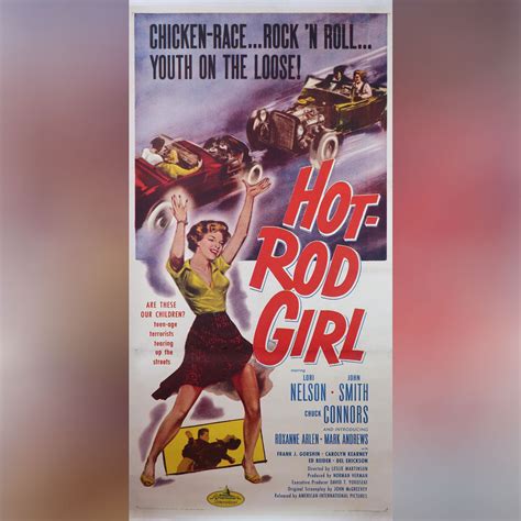 Hot Rod Girl 1956 Original Movie Poster Vintage Film Poster At
