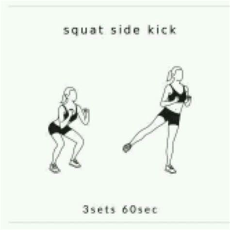 Squat Side Kick By Michelle Oliveira Exercise How To Skimble
