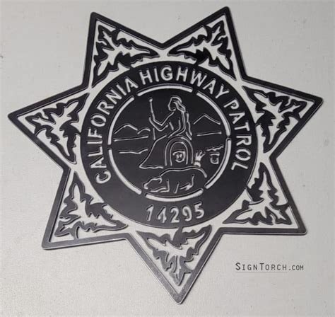 California Highway Patrol Badge Readytocut Vector Art For Cnc