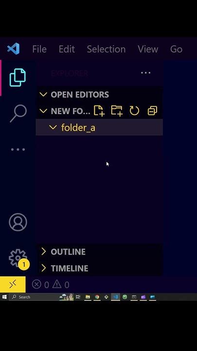 Folders And Files In Vs Code Made Fast And Easy Like This Vscode Shorts Programming Youtube