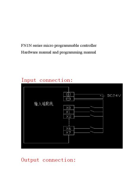 Fx1n Plc Manual Pdf Programmable Logic Controller Microcontroller