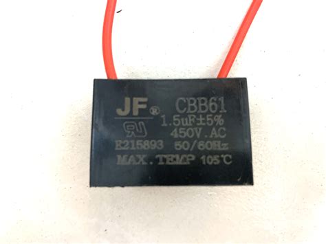 2023 CBB61 Fan Capacitor 1 5uF FOC Some Insulation Tape
