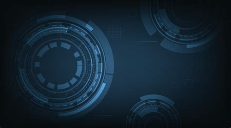 Futuristic Circular Digital Vector Technology Background 26609838 Vector Art At Vecteezy