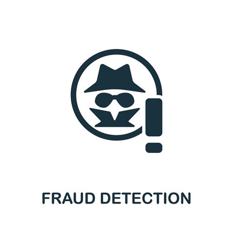 Fraud Detection Icon Simple Illustration From Fintech Industry