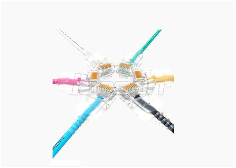 Round Rj45 Cat6 Patch Cord 0 4mm O F C Copper Ethernet Utp Cable For Computer Networks