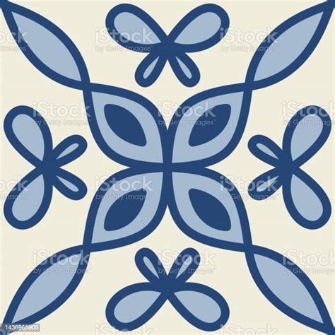 Azulejo 도자기 벽 장식을 위한 파란색 사각형 타일 벡터 일러스트레이션 0명에 대한 스톡 벡터 아트 및 기타 이미지 0명 곤색 귀여운 Istock