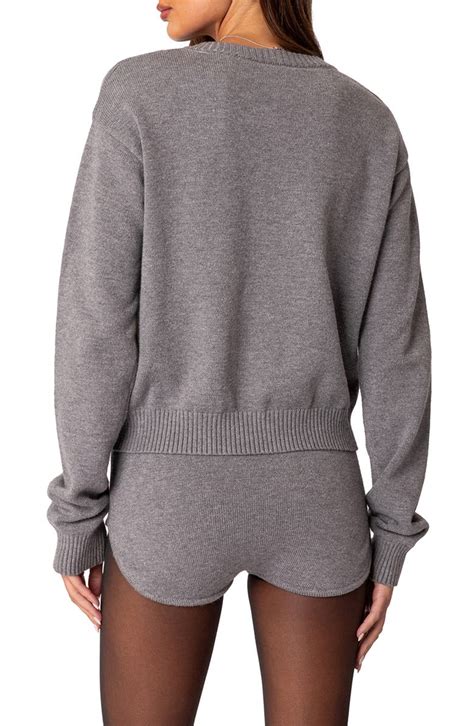Edikted Oversize V Neck Sweater Nordstrom