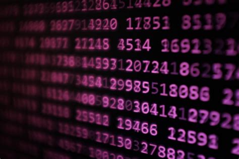 premium photo full frame shot of pink binary codes on screen