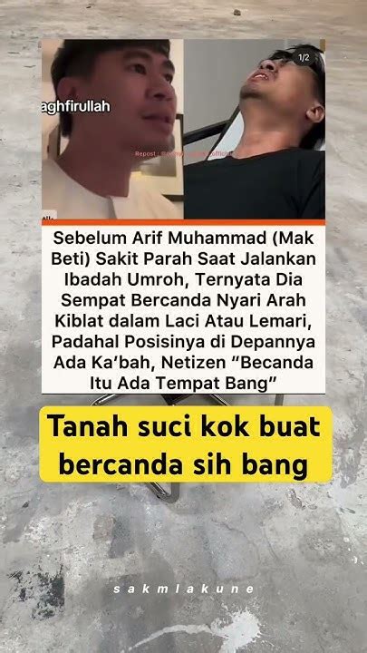 Arif Muhammad sakit parah saat umroh #shorts - YouTube
