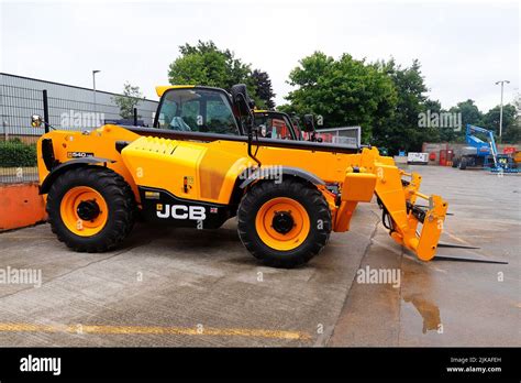 Brand New JCB Telescopic Handlers Ready For Hire At A Plant Hire Depot In Leeds West