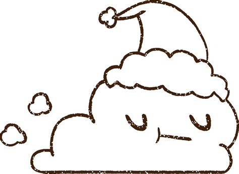 Festive Cloud Charcoal Drawing 12248487 Vector Art At Vecteezy