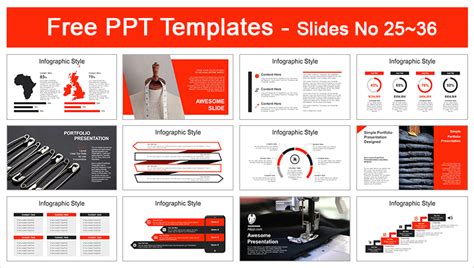 Black Dummy Measuring Tape PowerPoint Templates For Free