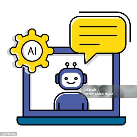 Ai 기반 챗봇 화상 통화 개념 벡터 아이콘 디자인 개념에 대한 스톡 벡터 아트 및 기타 이미지 개념 개념과 주제 고객 서비스 담당자 Istock