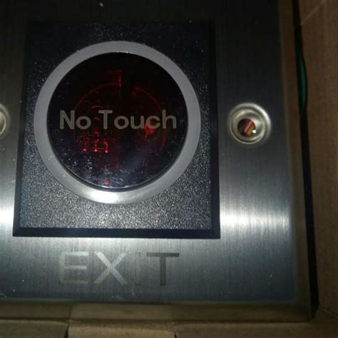 Jual Exit Release Rte Push Button No Touch Infrared Contactless
