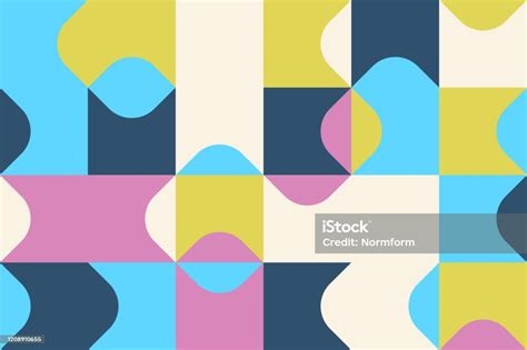 다채로운 기하학적 벡터 패턴 디자인 패턴에 대한 스톡 벡터 아트 및 기타 이미지 패턴 디자인 직사각형 Istock