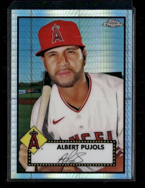 2021 Topps Chrome Platinum Anniversary Albert Pujols 191 Prism