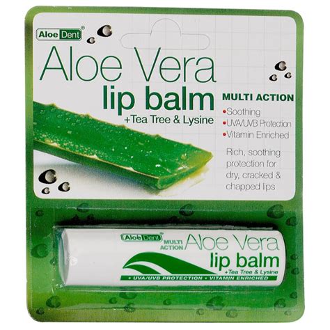 Aloe Vera Lip Balm 4ml Aloe Dent Natural Collection